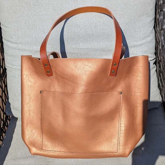 Portland Leather | Bags | Portland Leather Large Classic Tote In Havana ...